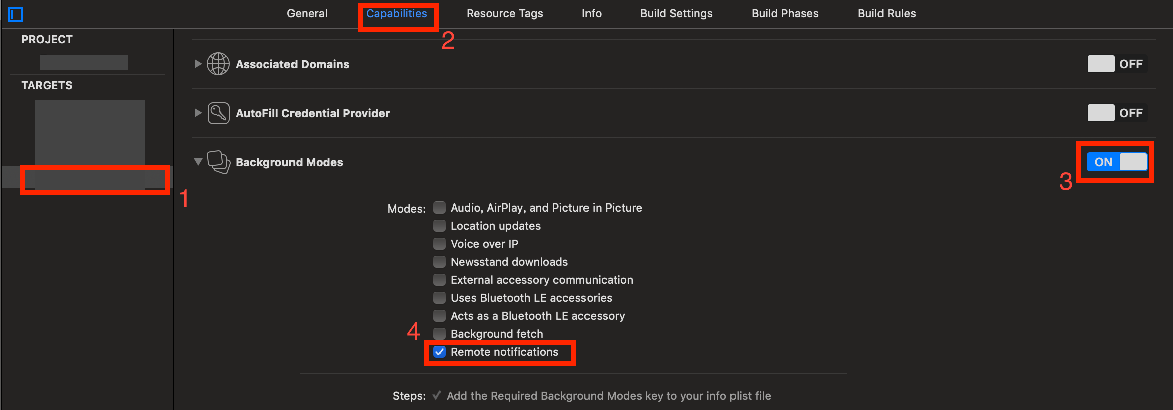 add “remote-notification” to the list of your supported UIBackgroundModes in your Info.plist ...