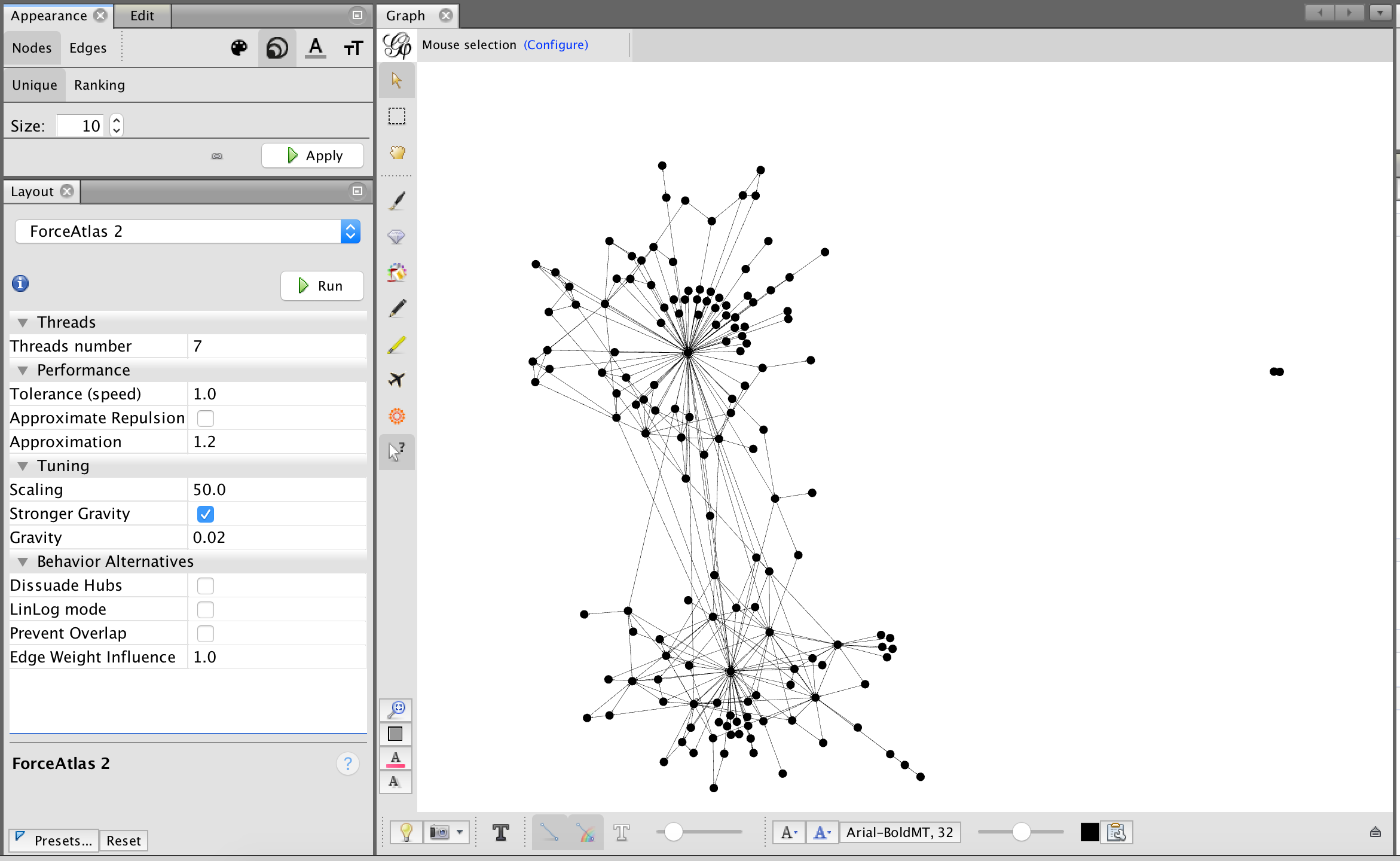Visual network analysis with Gephi - Ethnographic Machines - Medium