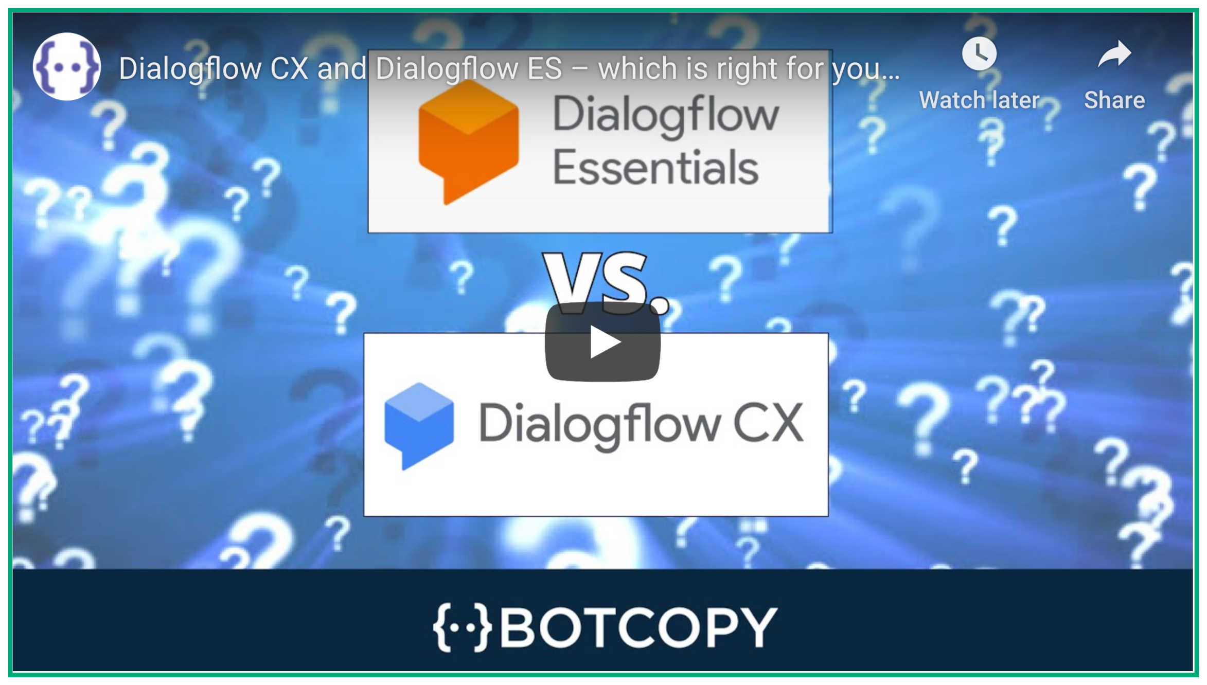 Google Cloud Dialogflow CX versus Dialogflow ES —which should you use and when? | by Rob Lubow ...