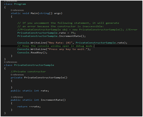 Private Constructor in C#. Private Constructor | by Prasad Raveendran ...