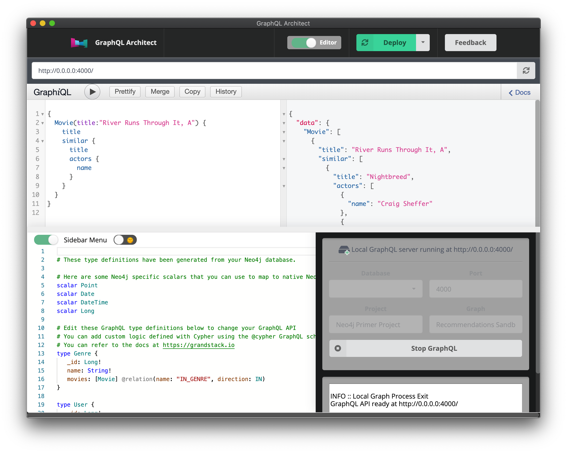 Introducing GraphQL Architect. Build Low-Code GraphQL APIs Powered By… | by William Lyon | Neo4j ...