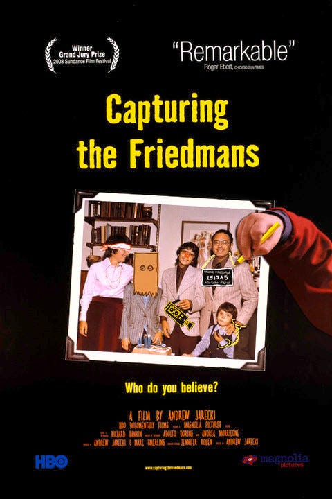 Capturing the Friedmans. (2003 USA Andrew Jarecki) | by Jonathan A Lien ...