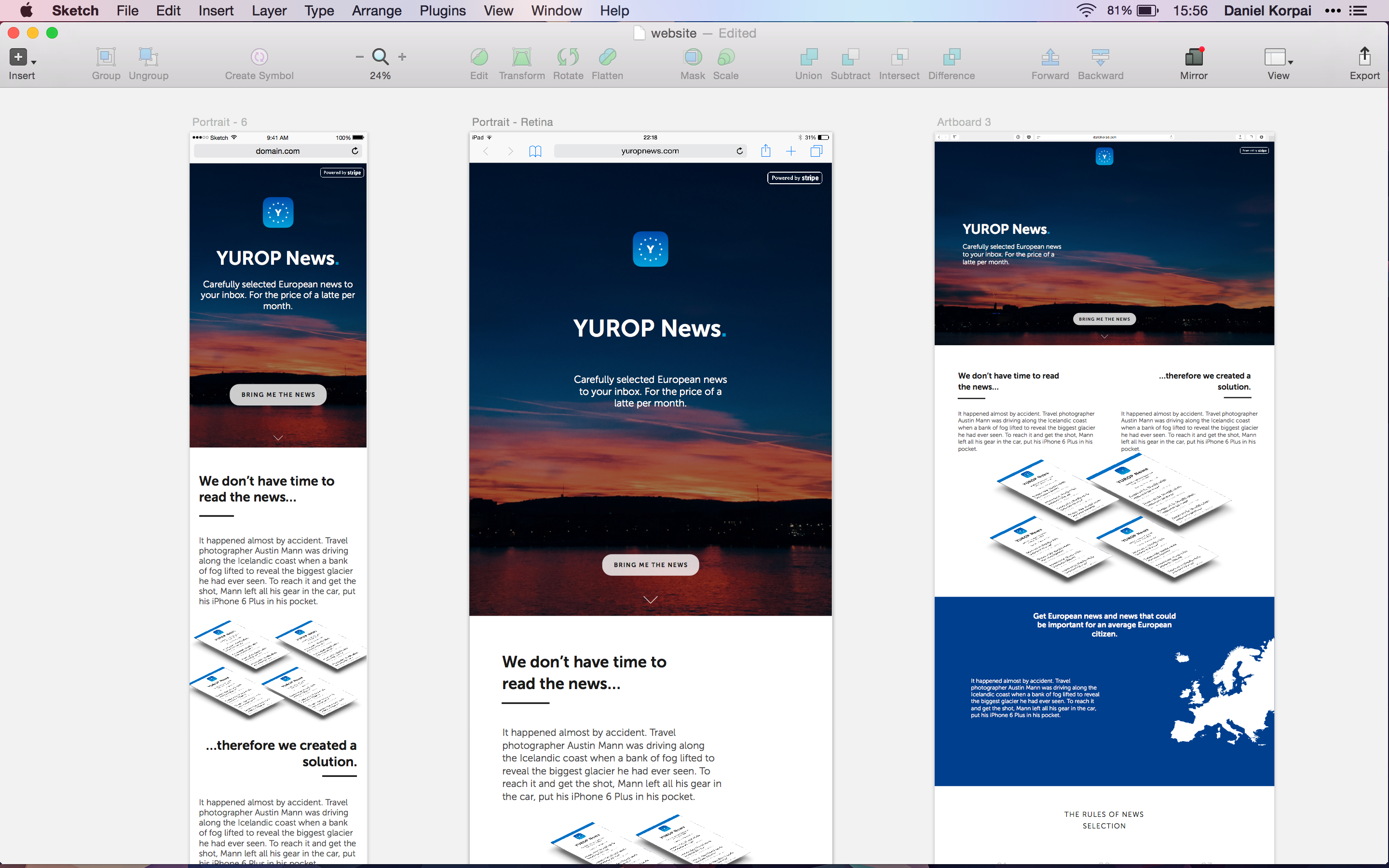 How to design and code a simple landing page with Stripe integration in ...