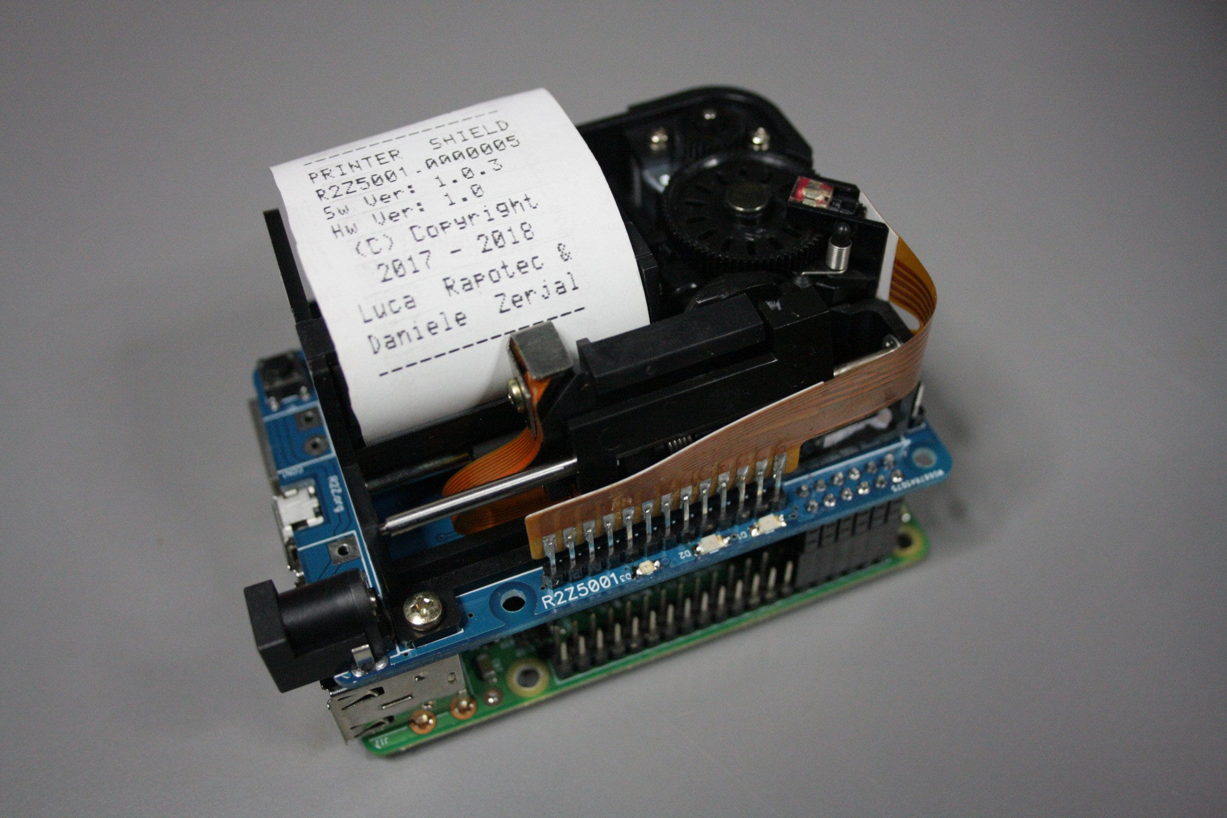 Thermal Printer Mounts Directly To An Arduino Or Raspberry Pi