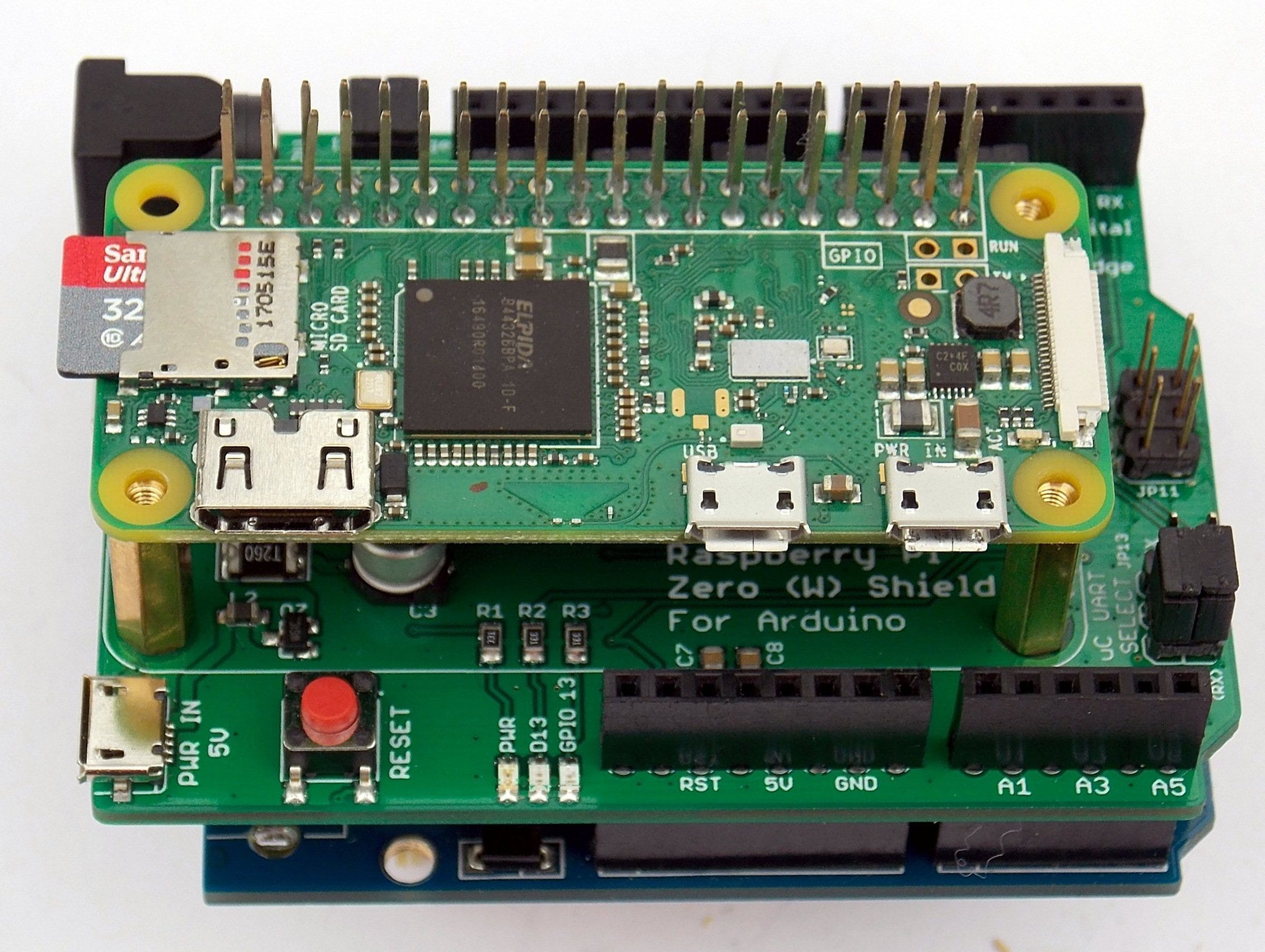 Connect the Raspberry Pi Zero to an Arduino with This Compatible Shield ...
