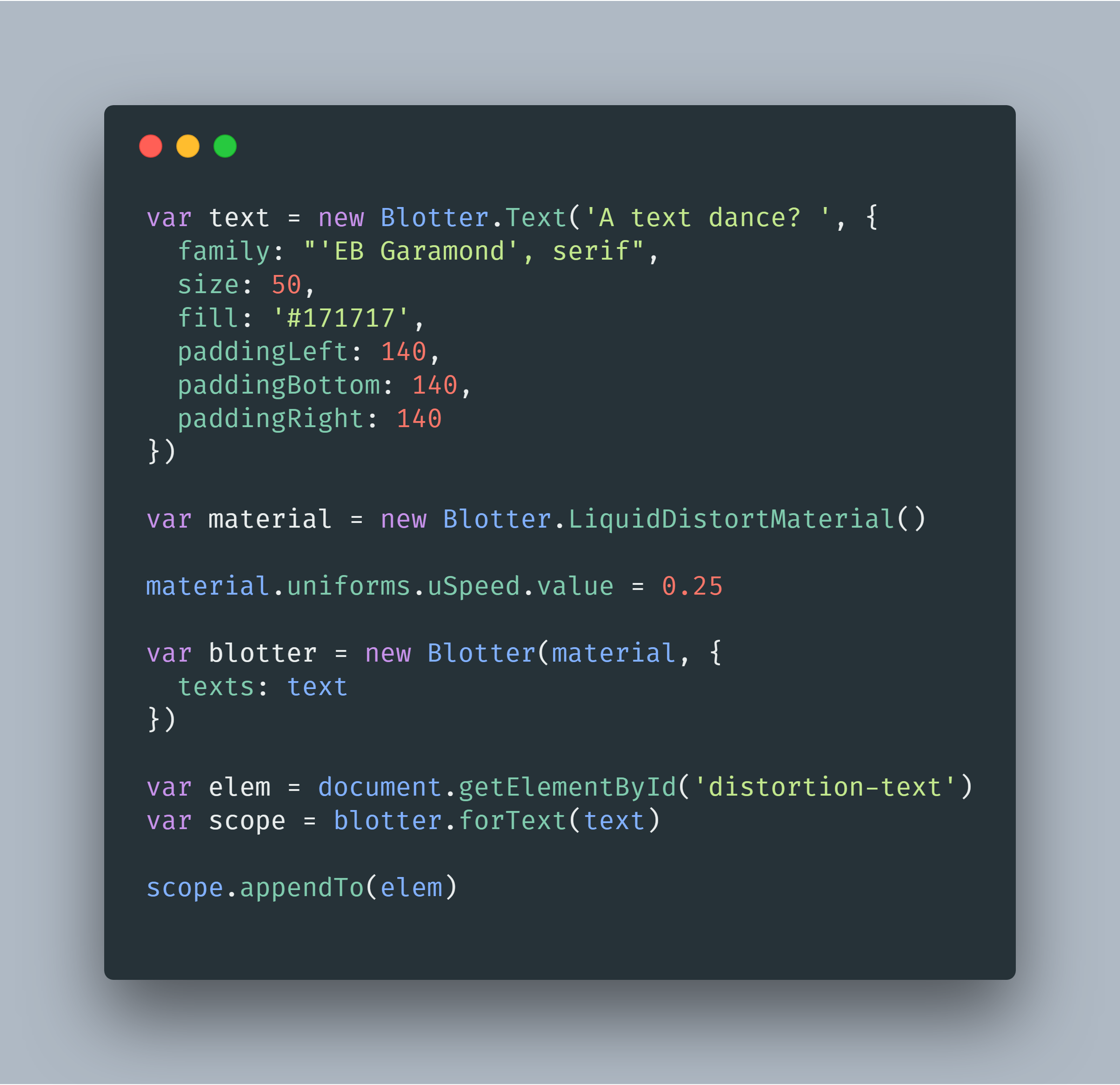 Blotter.js — start being unconventional | by Vaibhav Khulbe | codeburst