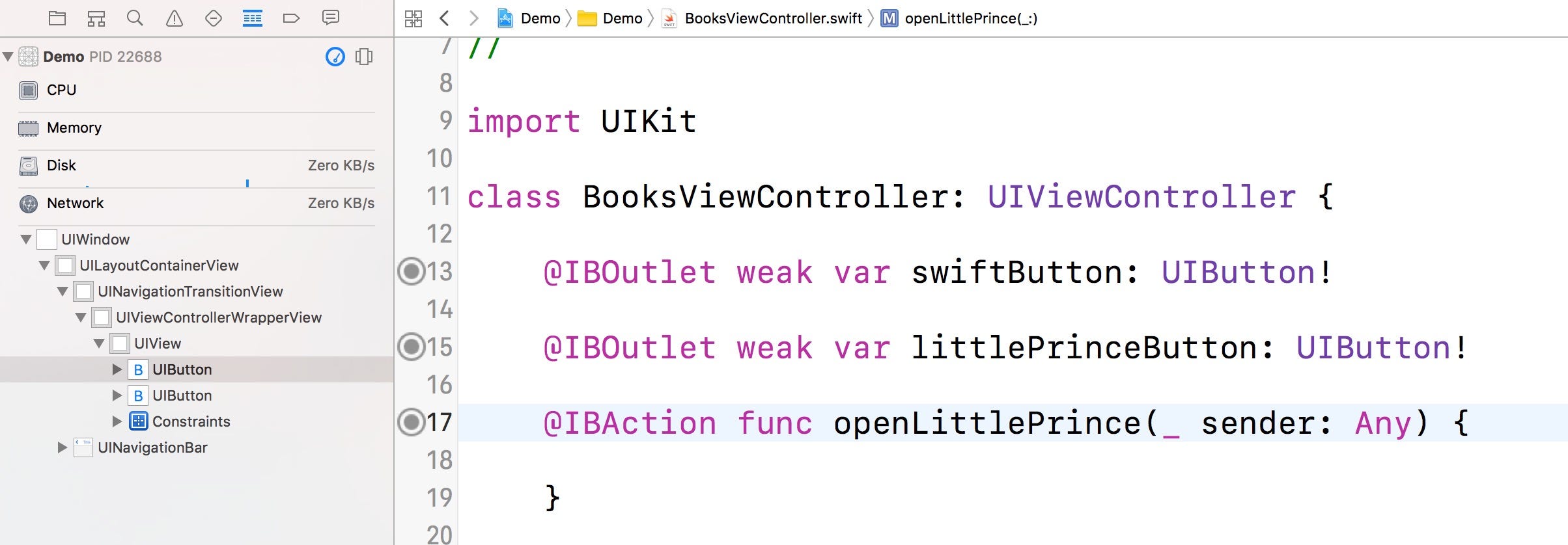 利用 Debug View Hierarchy 研究別人的 App 程式碼 | by 彼得潘的 iOS App Neverland | 彼得潘的 Swift iOS App 開發問題解答集 ...