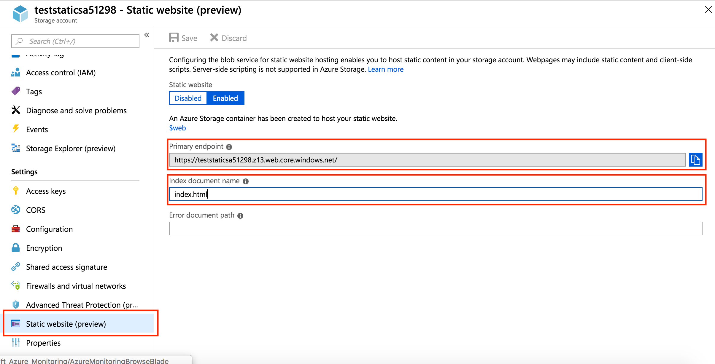 Static Website Hosting In Azure Storage With Custom Domain