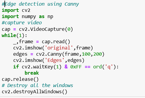 Edge Detection using Open CV. Two ways of finding the Edge Detection ...