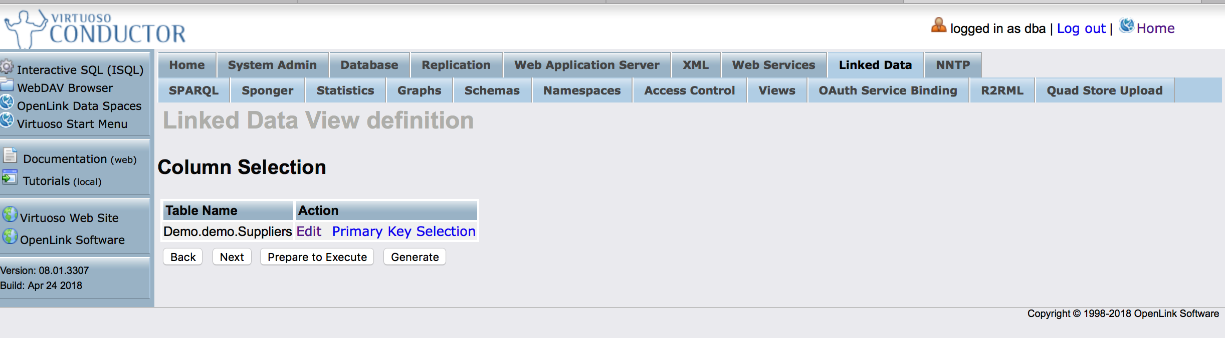 Generate Relational Tables To Rdf Entity Relationship Graphs Mappings— Using Virtuosos Rdf