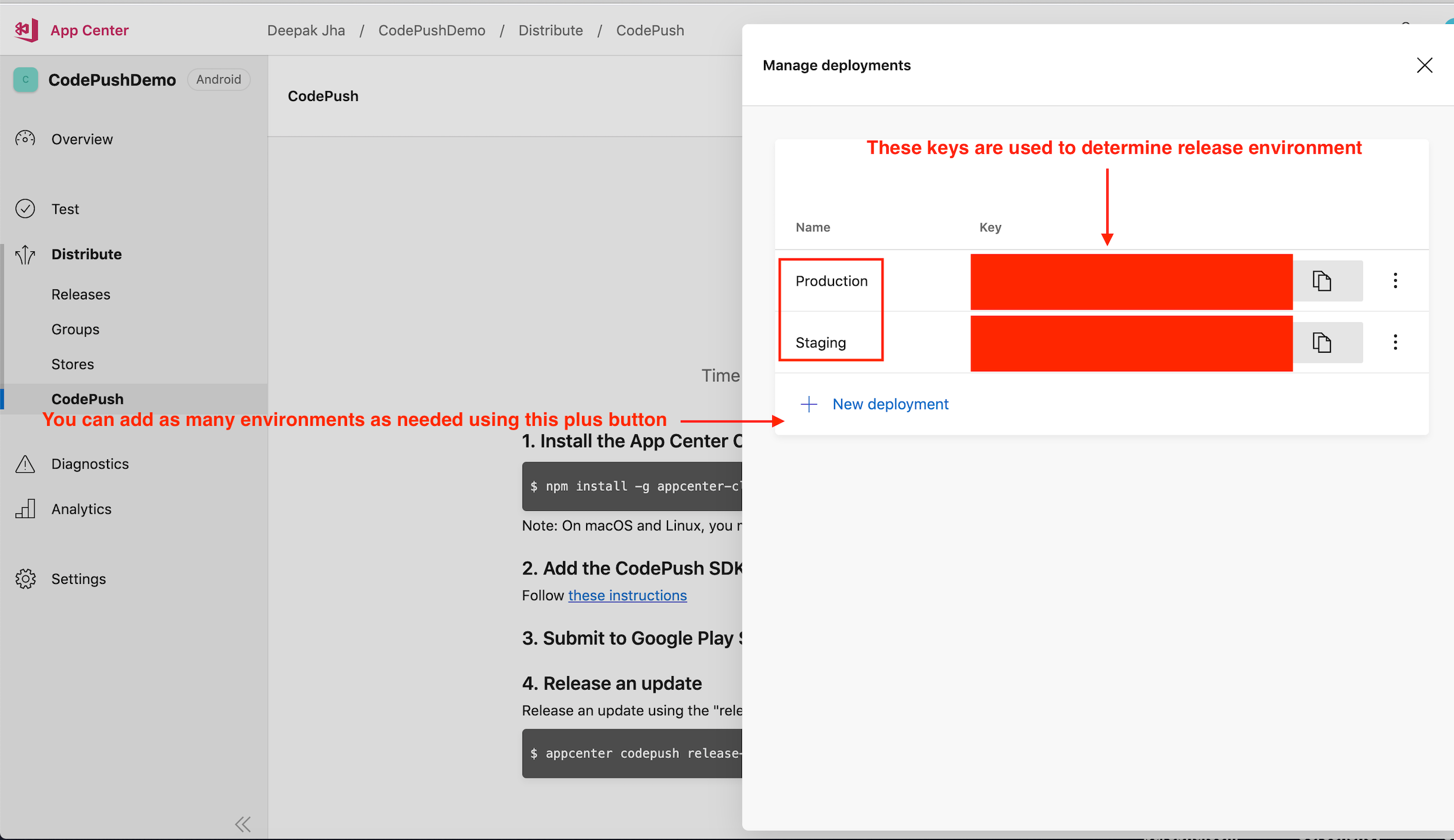 CodePush in action. Step by step guild to implement… | by Deepak Jha | ITNEXT
