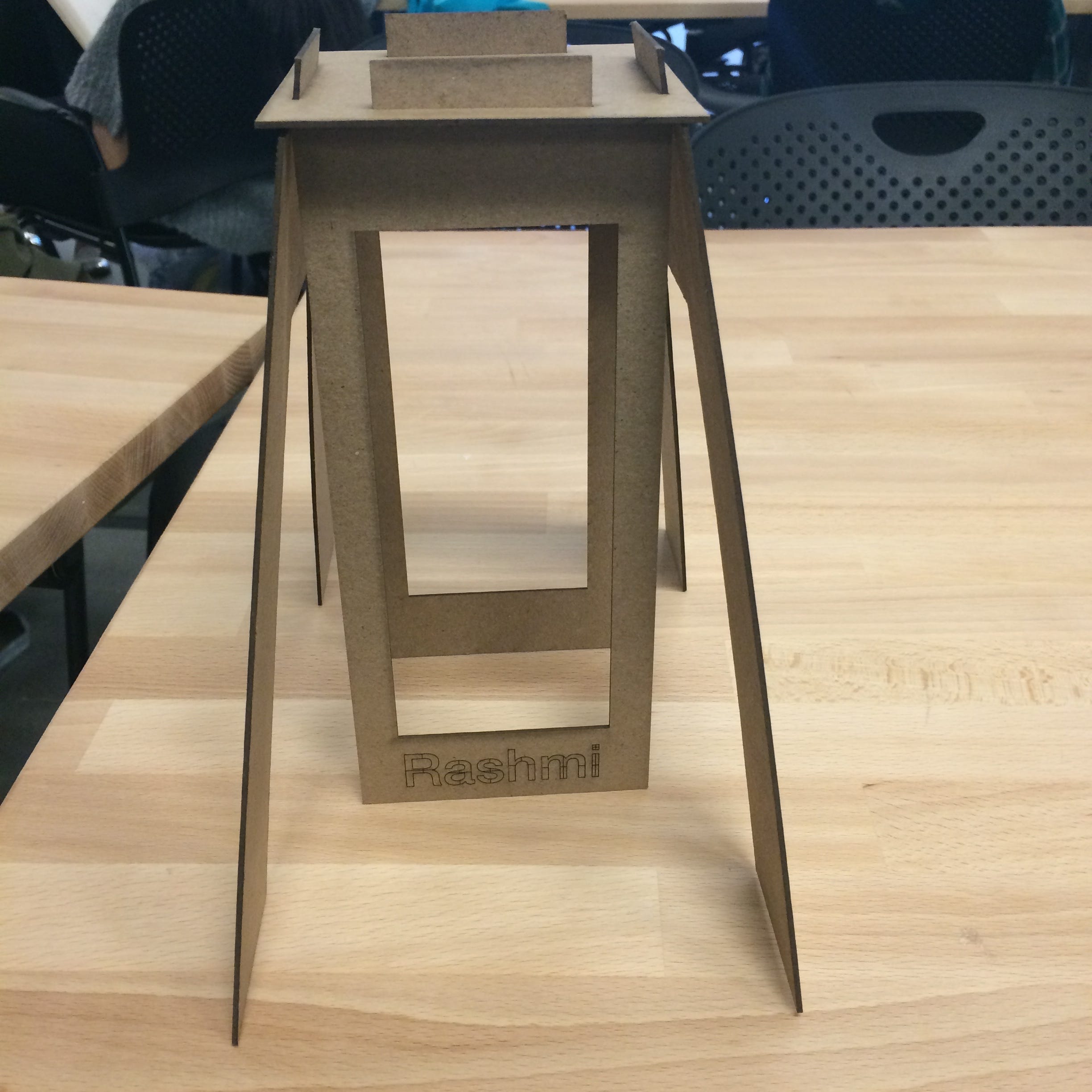 A3: 2D Laser-Cut Phone Stand - Rashmi Srinivas - Medium