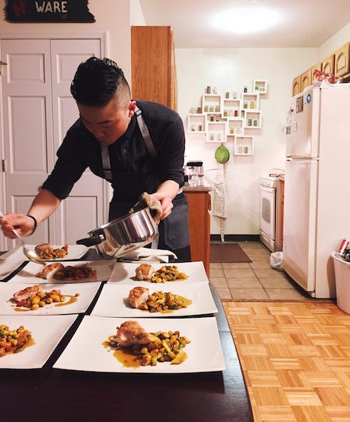 #Foodballin with Chef Spencer. Restaurant chefs work long hours for ...
