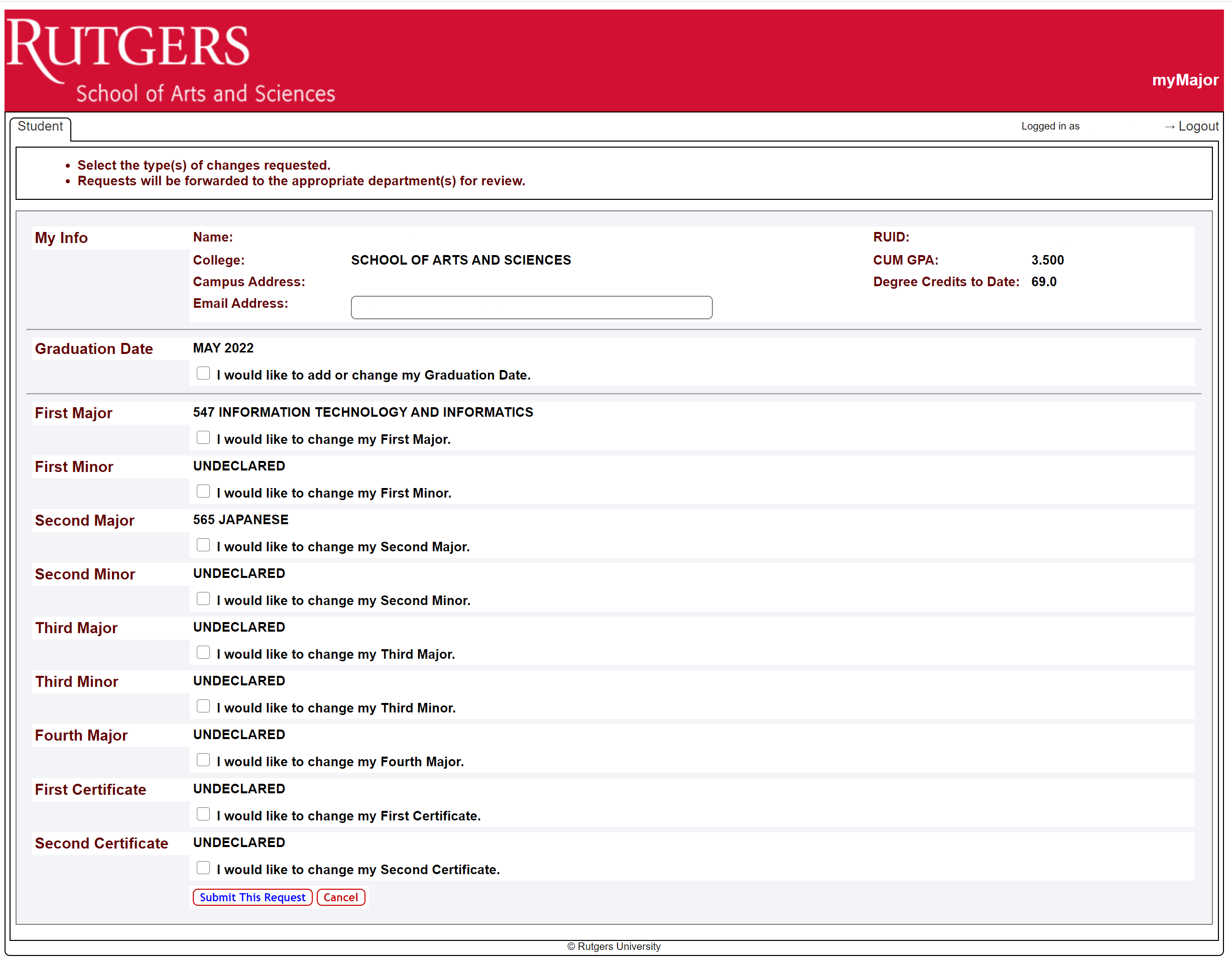 Rutgers Redesign Case Study. A college student’s redesign of their ...