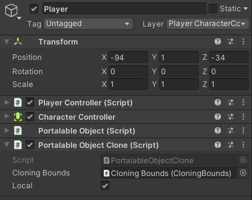 Multiple Recursive Portals and AI In Unity Part 6: Object cloning | by Lim Ding Wen | Medium