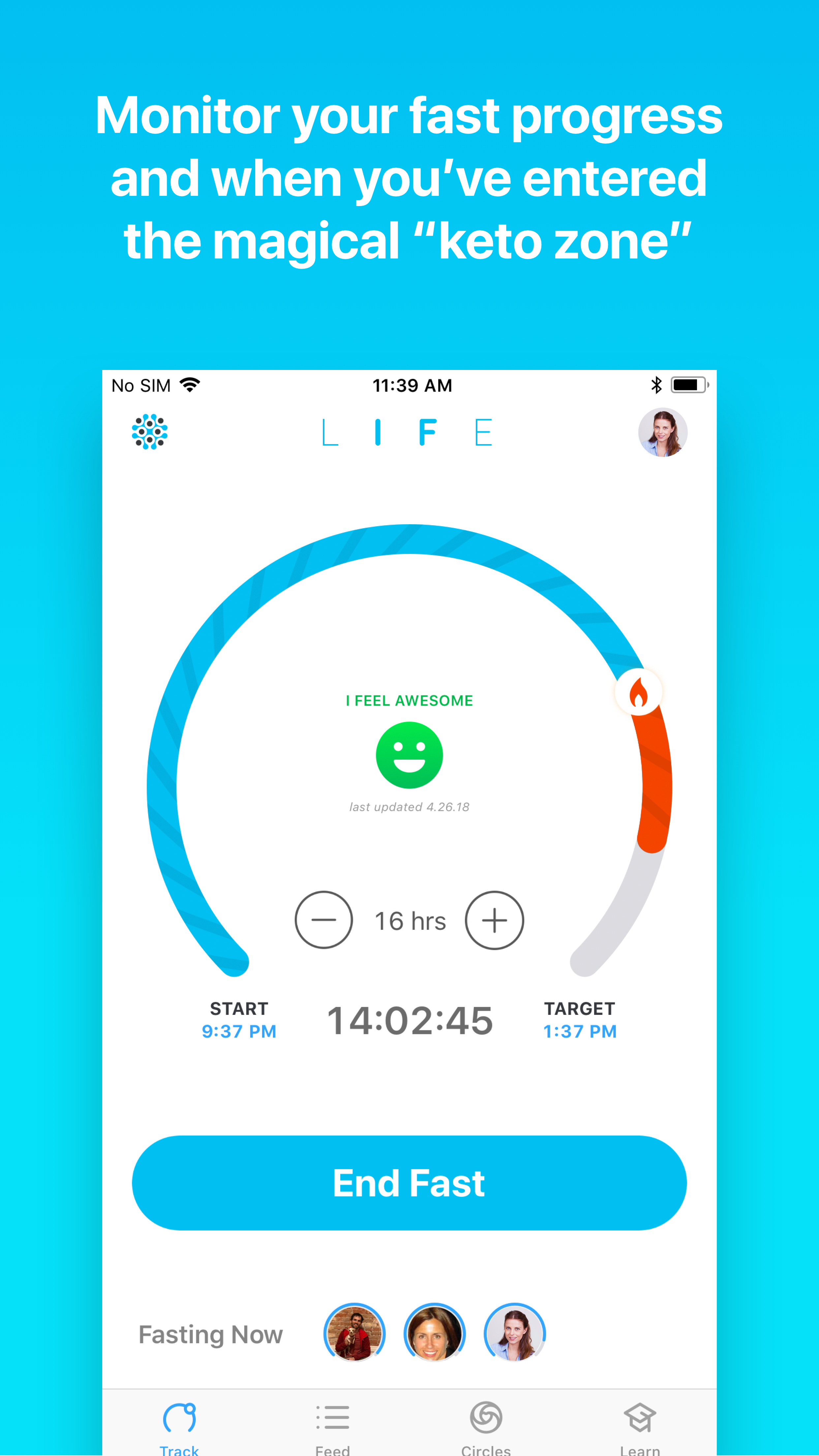 Seize Life Fast LifeOmic Releases LIFE Fasting Tracker App By Paige