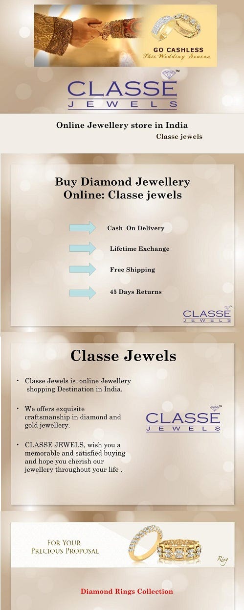 Classe jewels offer the unique CLASSE collection of gold diamonds ...