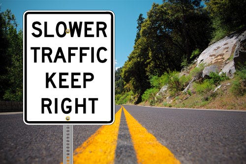 Why You Shouldn’t Drive Slowly in the Left Lane | by Bhavik B. | Medium