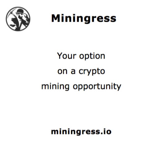 Your Option On A Crypto Mining Opportunity By Miningress Medium