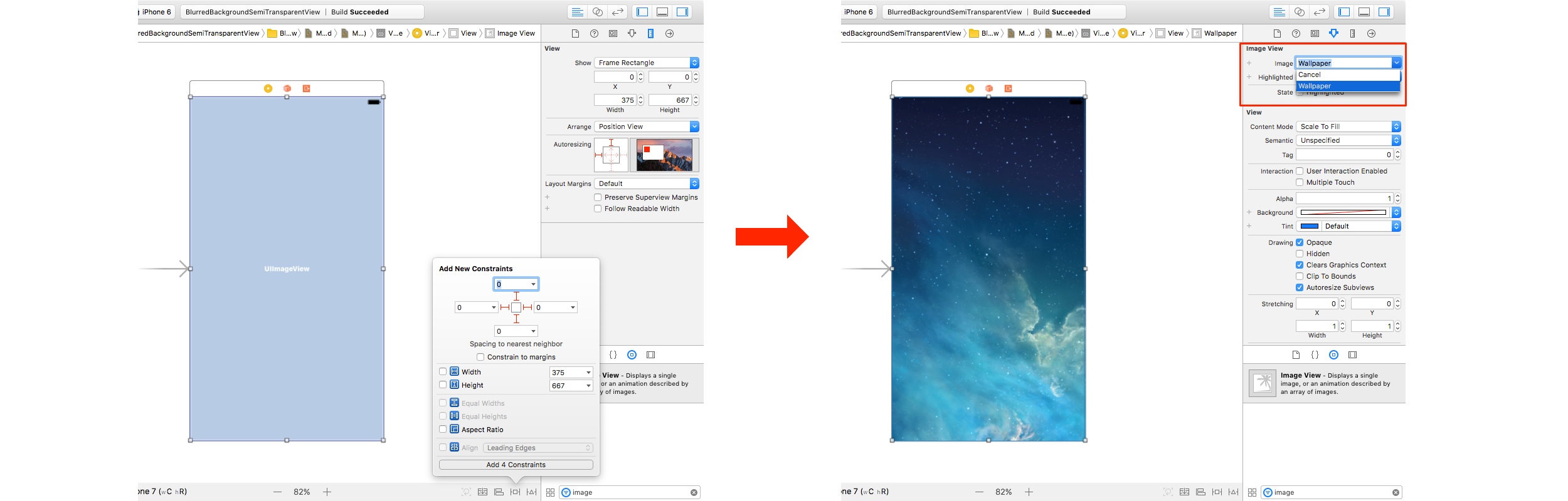 iOS Blurred Background Modal View (Swift 3 + XCode Tutorial) | by Mohau Mpoti | Medium