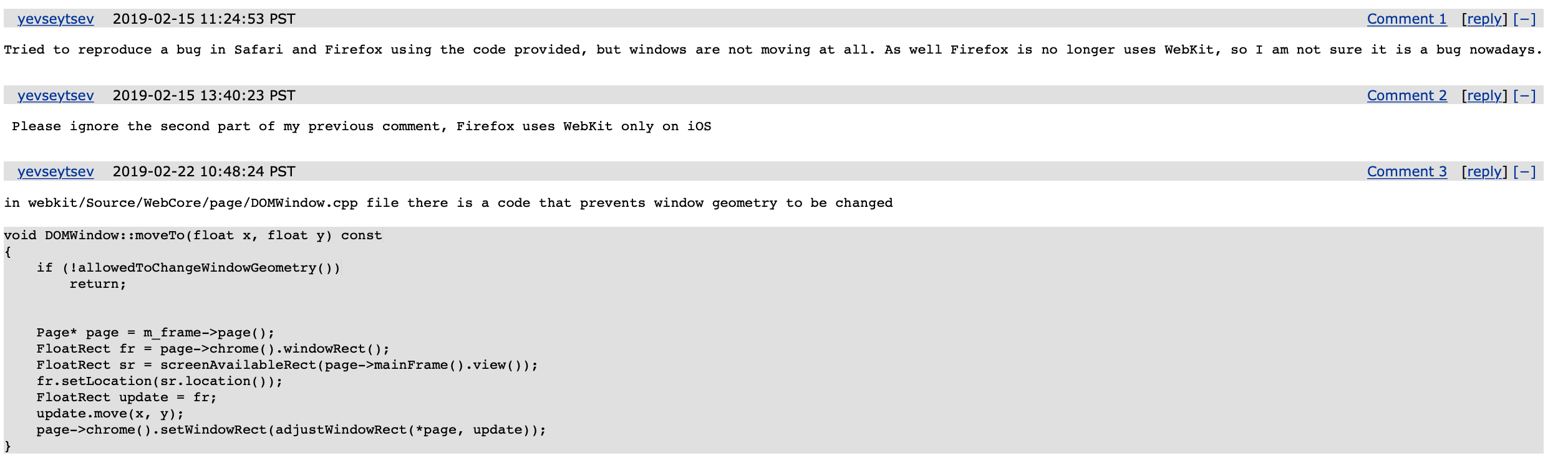 More Bug Triaging for WebKit (release 0.2 for DPS911) | by Andriy Yevseytsev | Medium