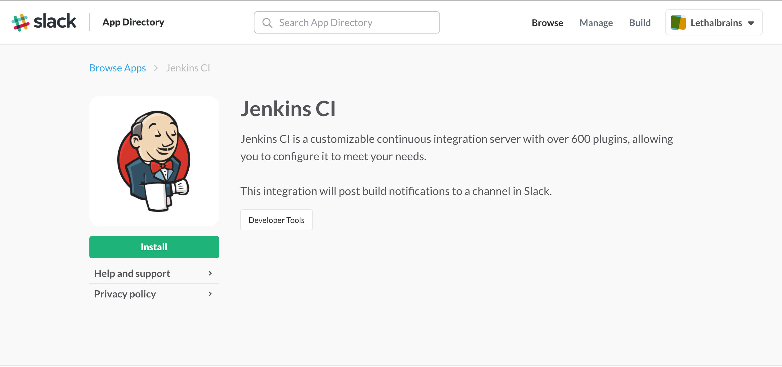 Integrating Jenkins with Github, Node.js and Slack - Lethal Brains