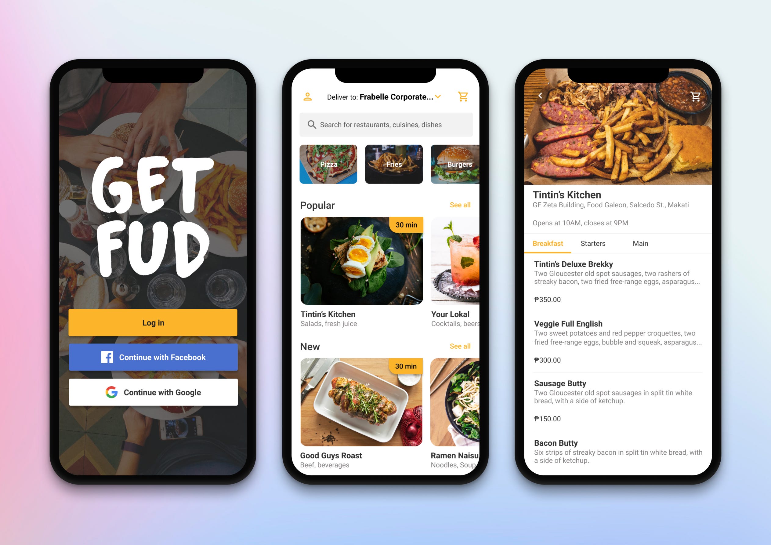 Food delivery app for the millennial professional—a UX case study | by ...