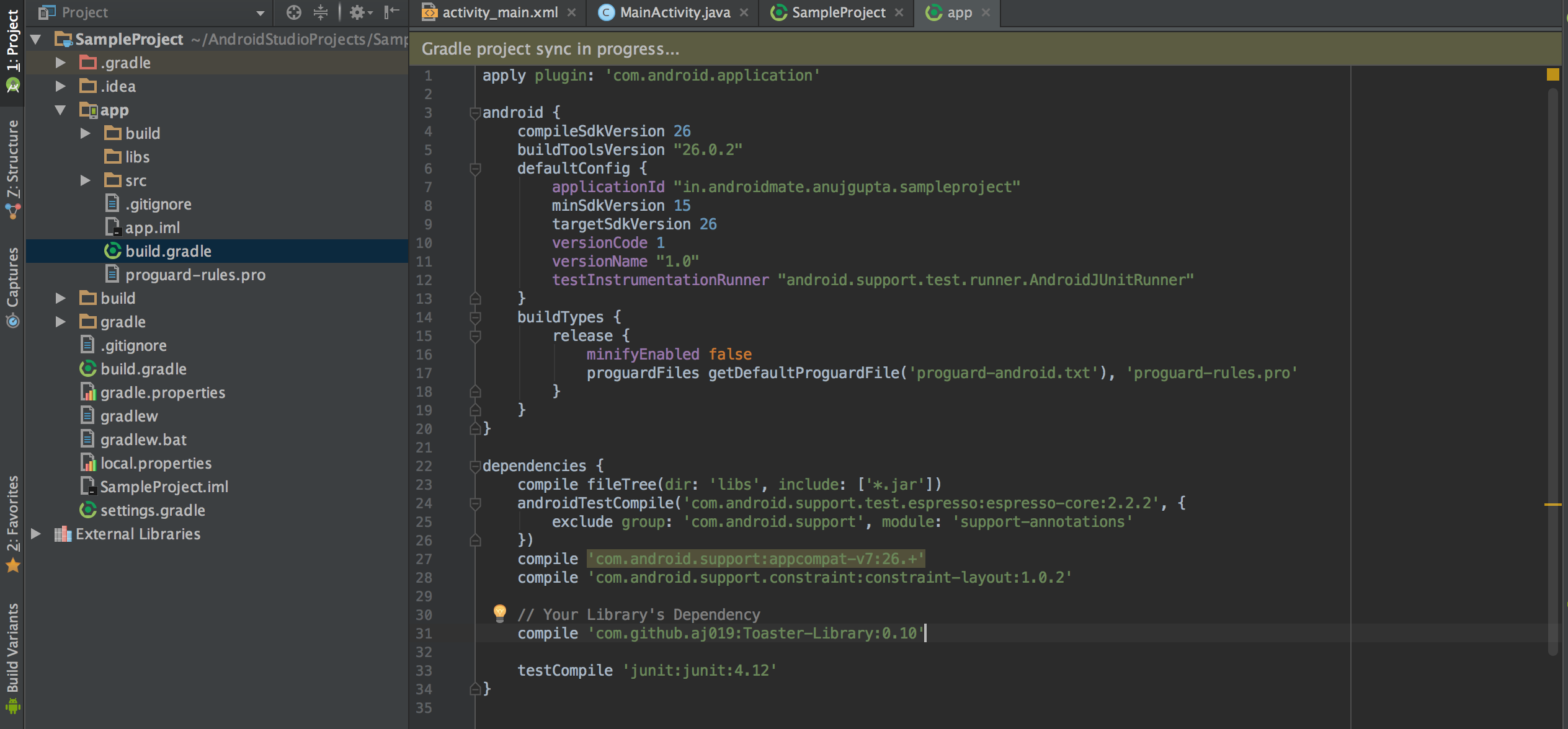 How to create your own Android Library and publish it