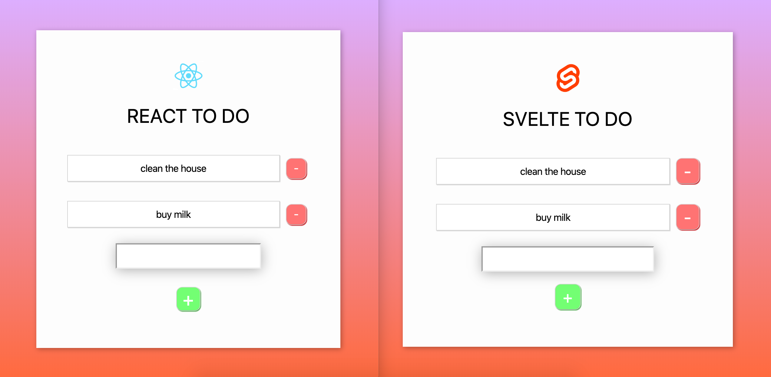 I Created The Exact Same App In React And Svelte Here Are