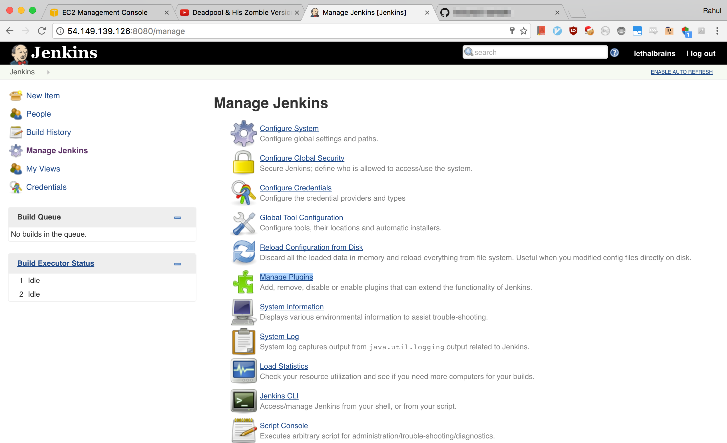 Integrating Jenkins with Github, Node.js and Slack - Lethal Brains