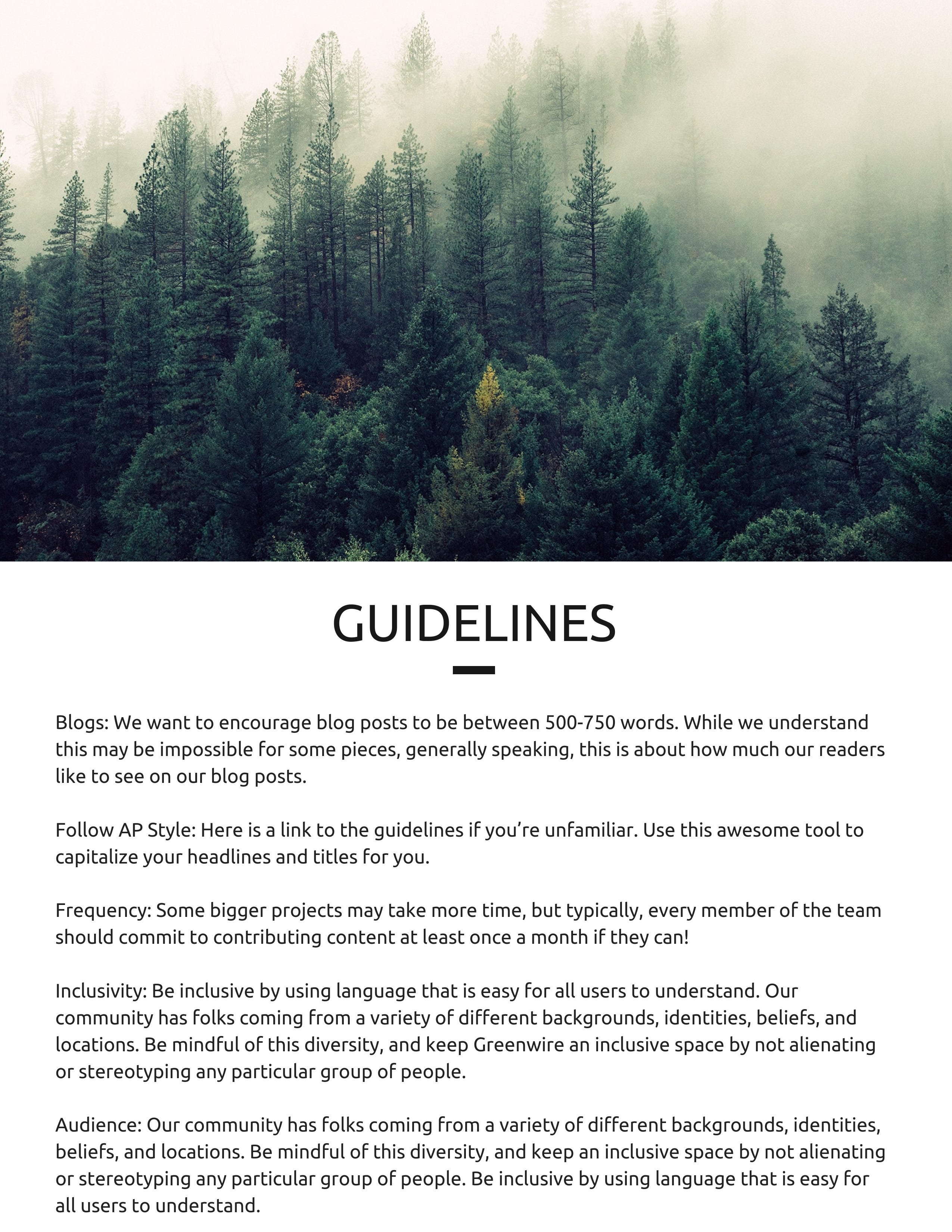 Get Started with the GREEN ZINE!. Check out our GETTING STARTED GUIDE ...