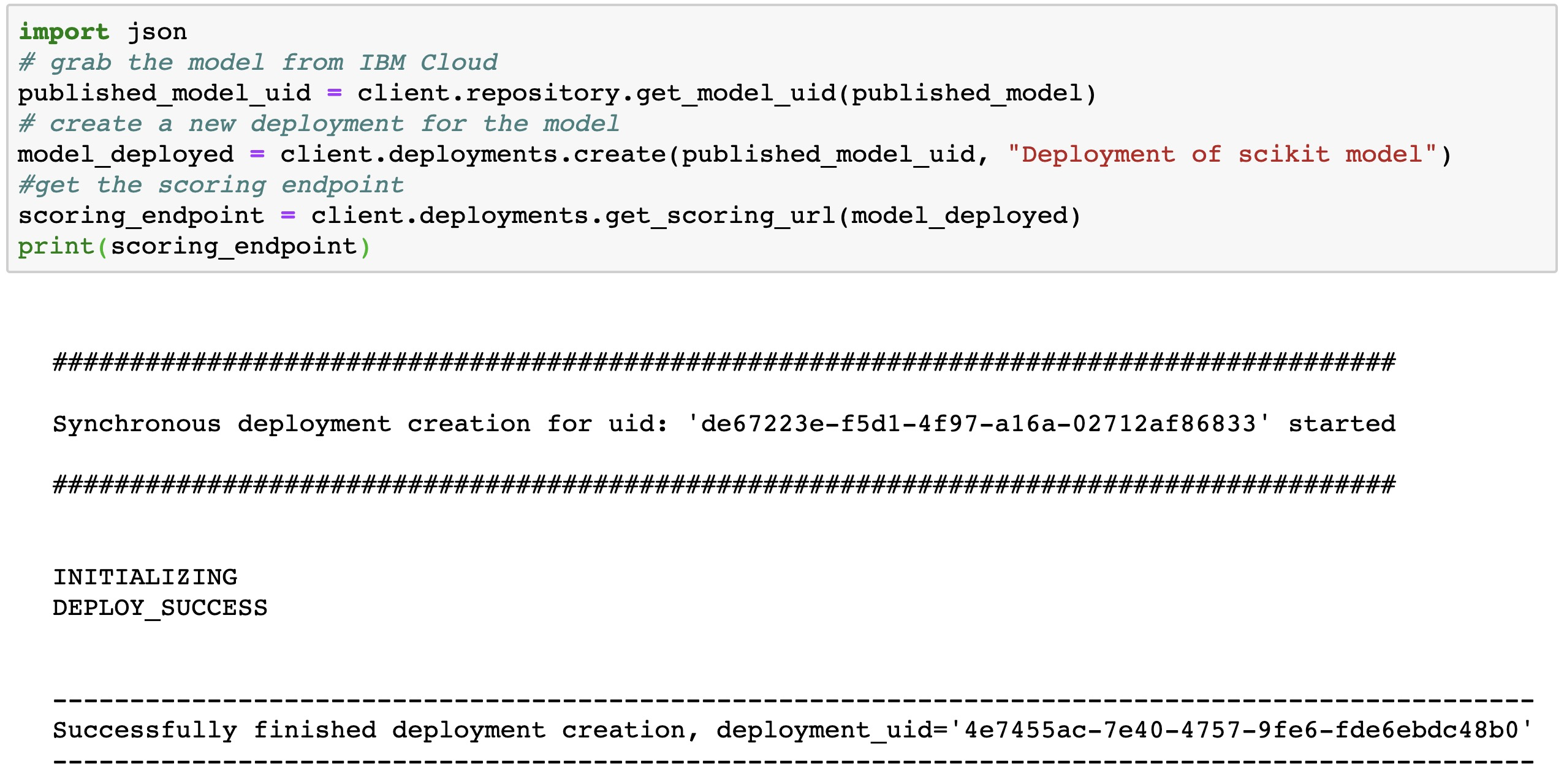 Deploy scikit-learn models on IBM Cloud | by Upkar Lidder | The Startup ...