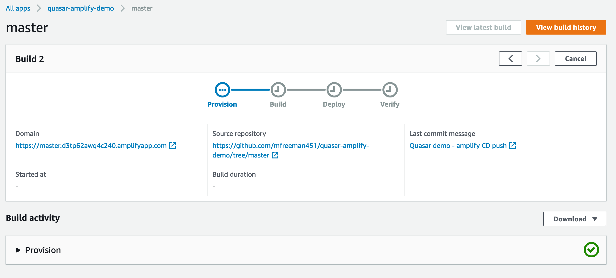 Creating a Quasar Framework application with AWS Amplify services (Part 2/4)