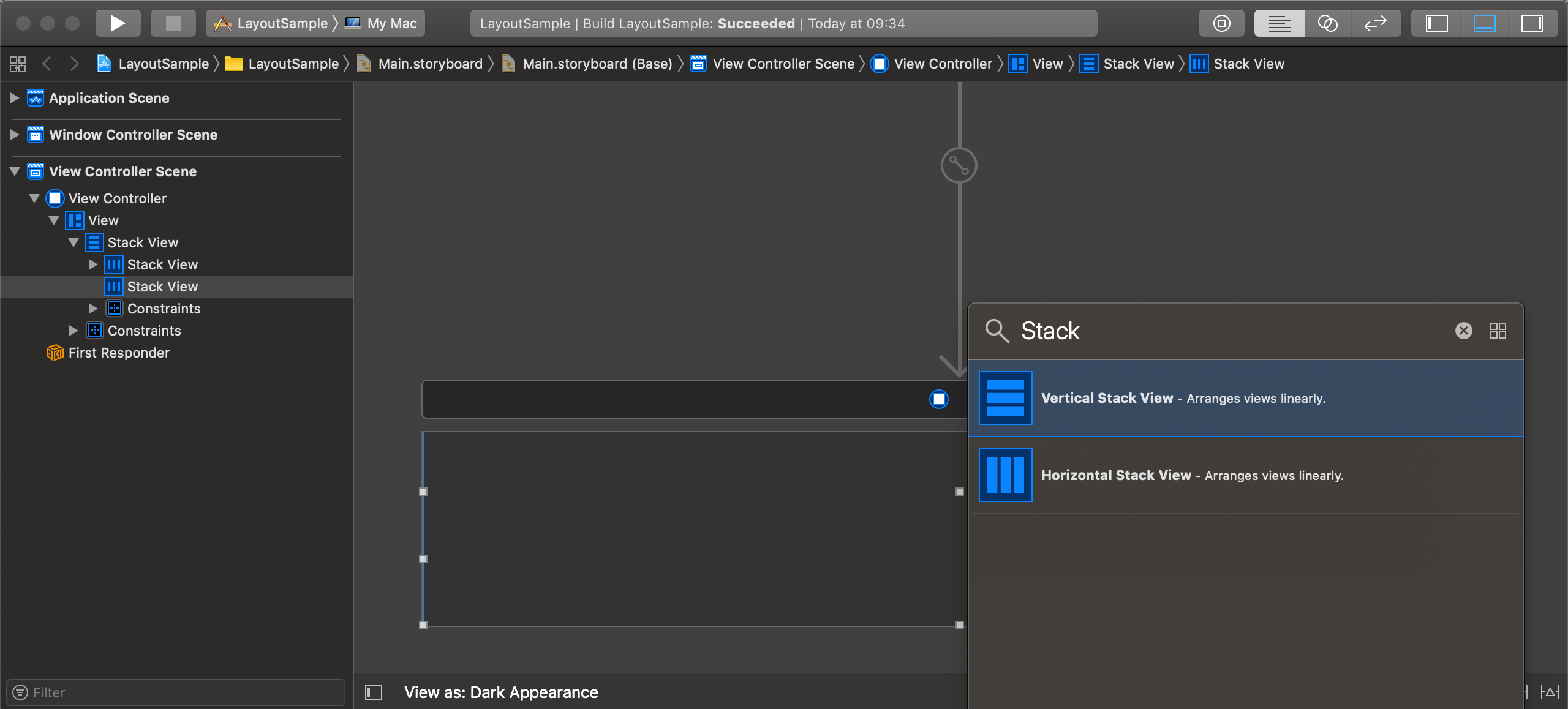 Stack layout with Interface Builder - Swift sections - Medium
