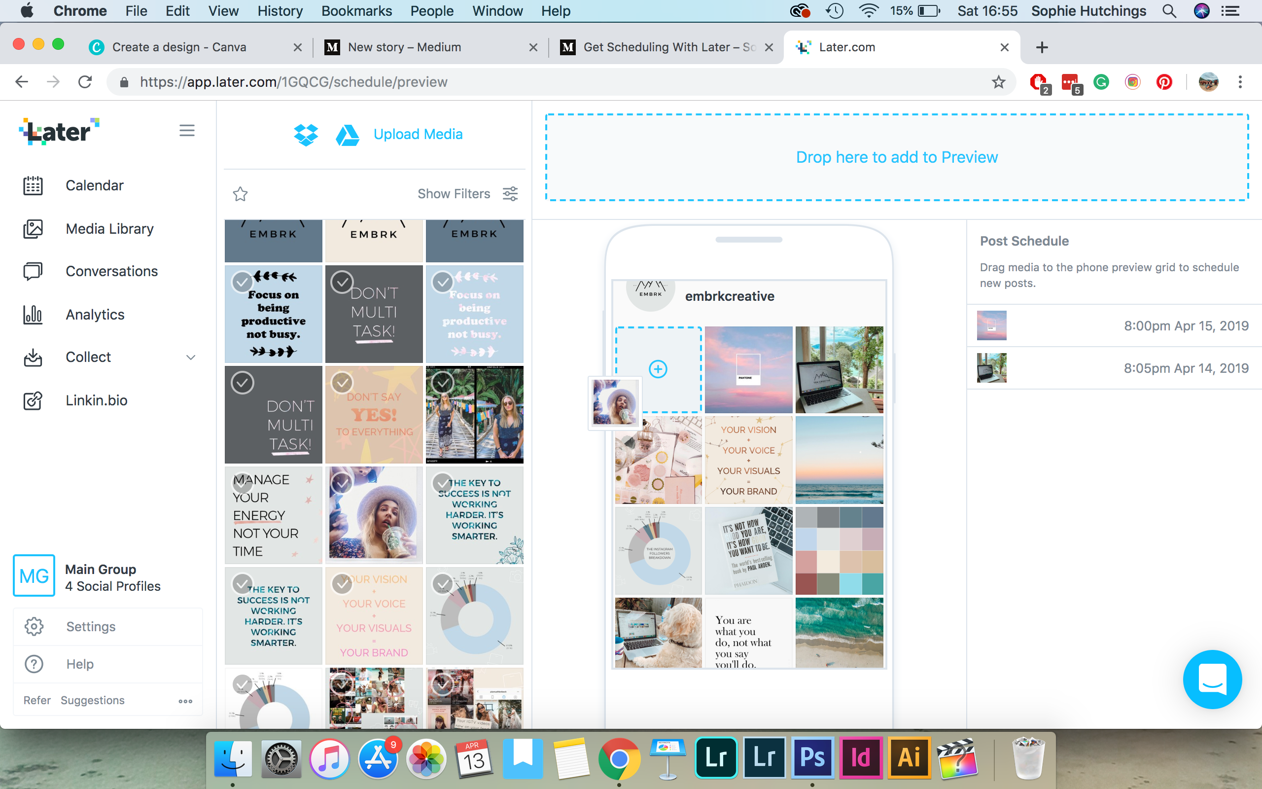 How To Scheduled Your Instagram Content With Later.