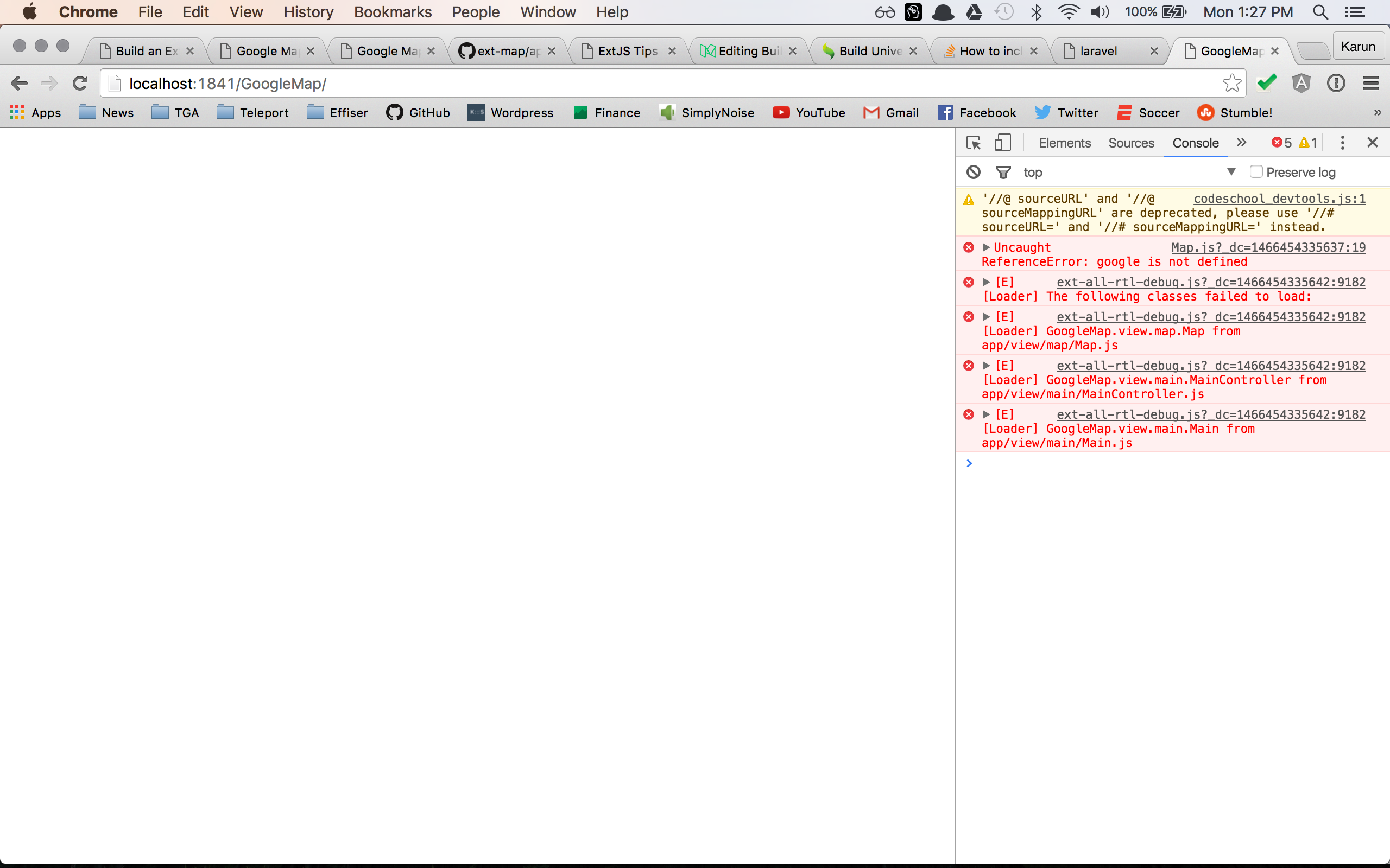 Build a Google Map Panel (GMAP) using markers loaded from a Store in ExtJS v6.0.2