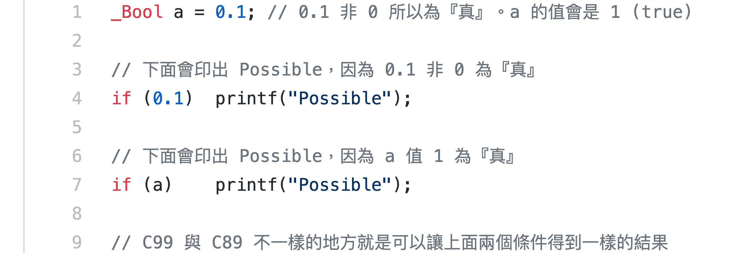 怎麼表示是非對錯 ? 在 C 與 C++ 中布林 (Boolean) 型態的演進 (三) : C99 | by Ken-Yi Lee | Feis Studio | Medium