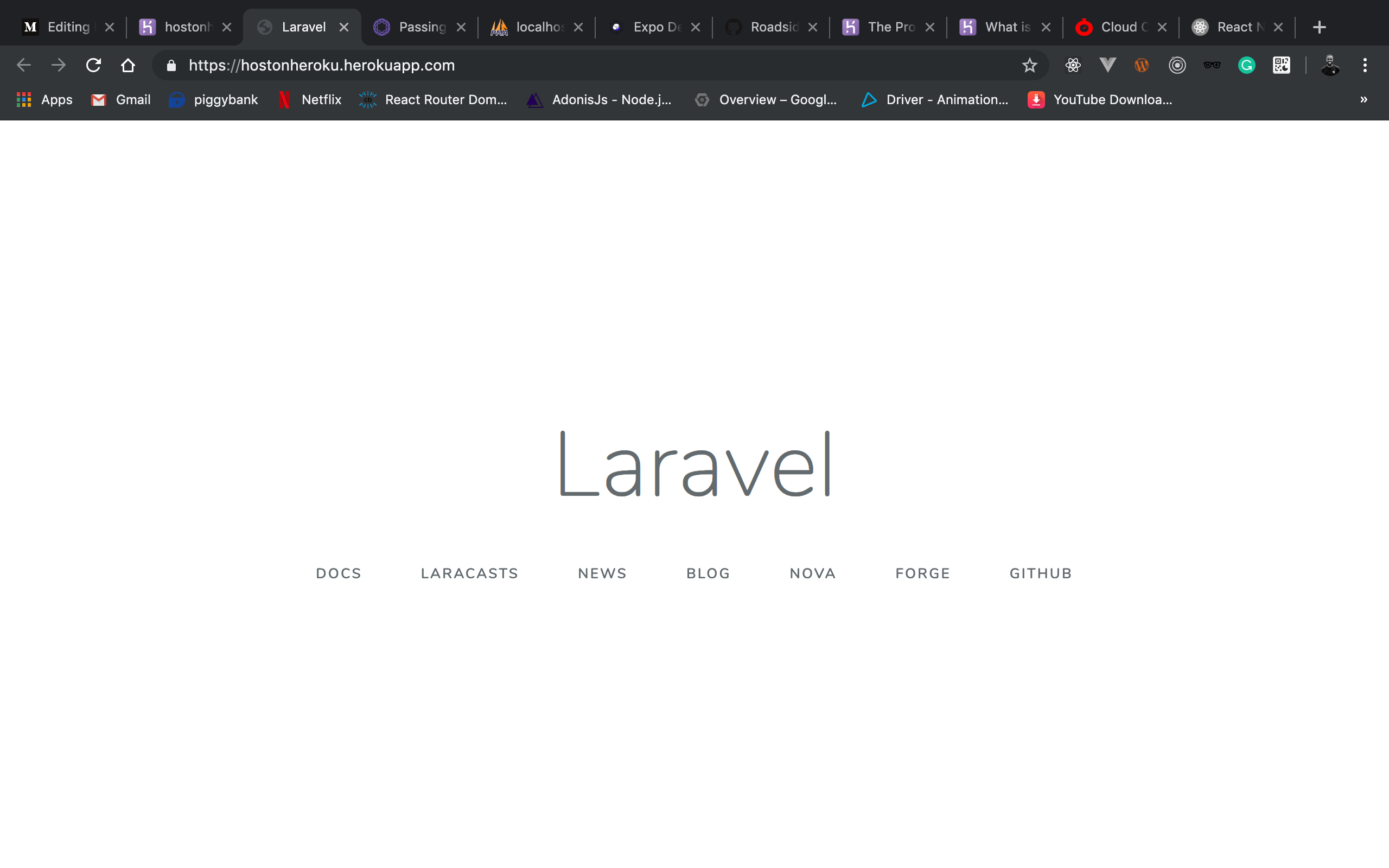 How To Host Your Laravel Application For Free On Heroku By Oluwatobi Shokunbijust1and0