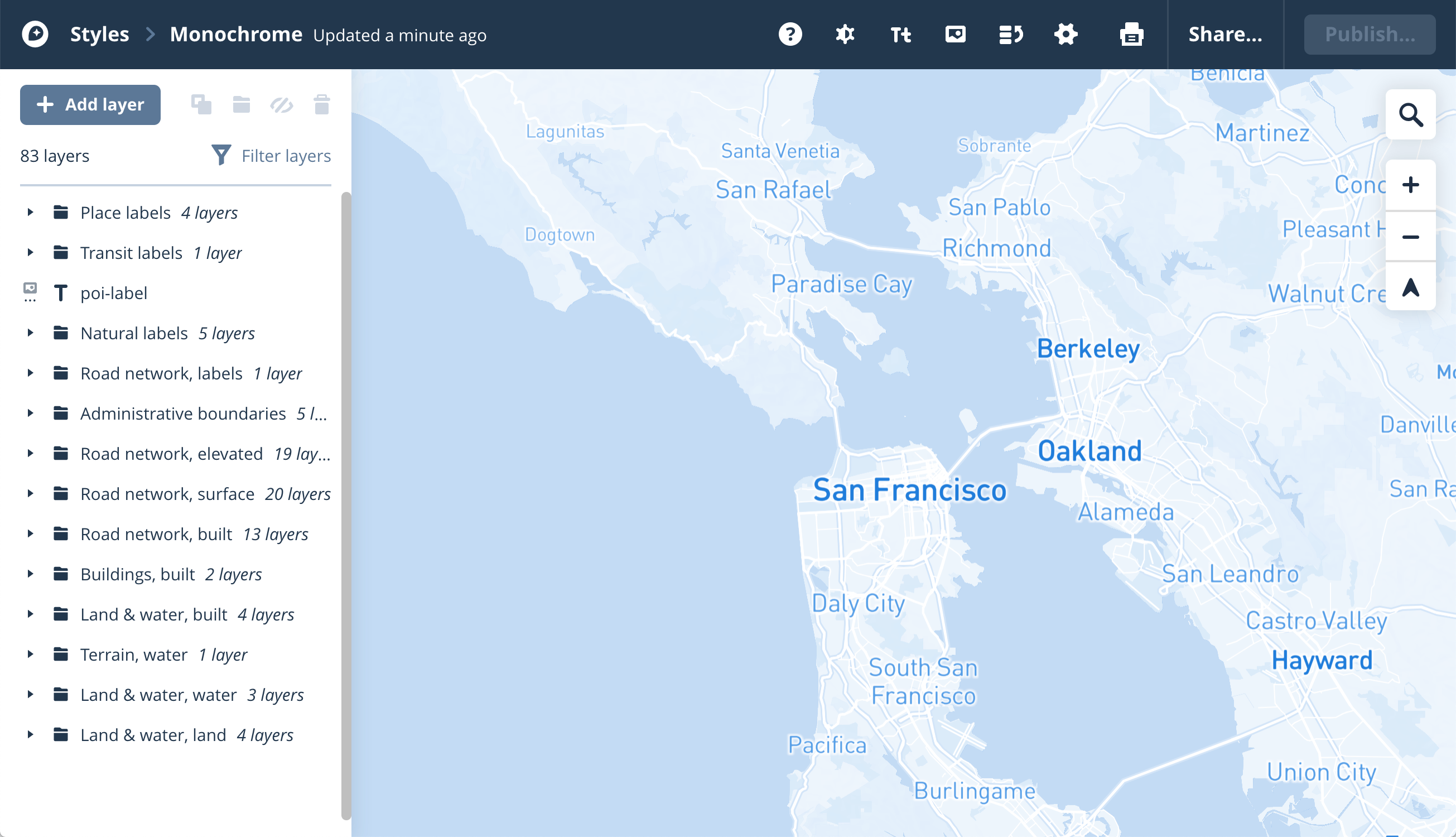 Streamlined style editing. New workflows in Mapbox Studio for… | by ...