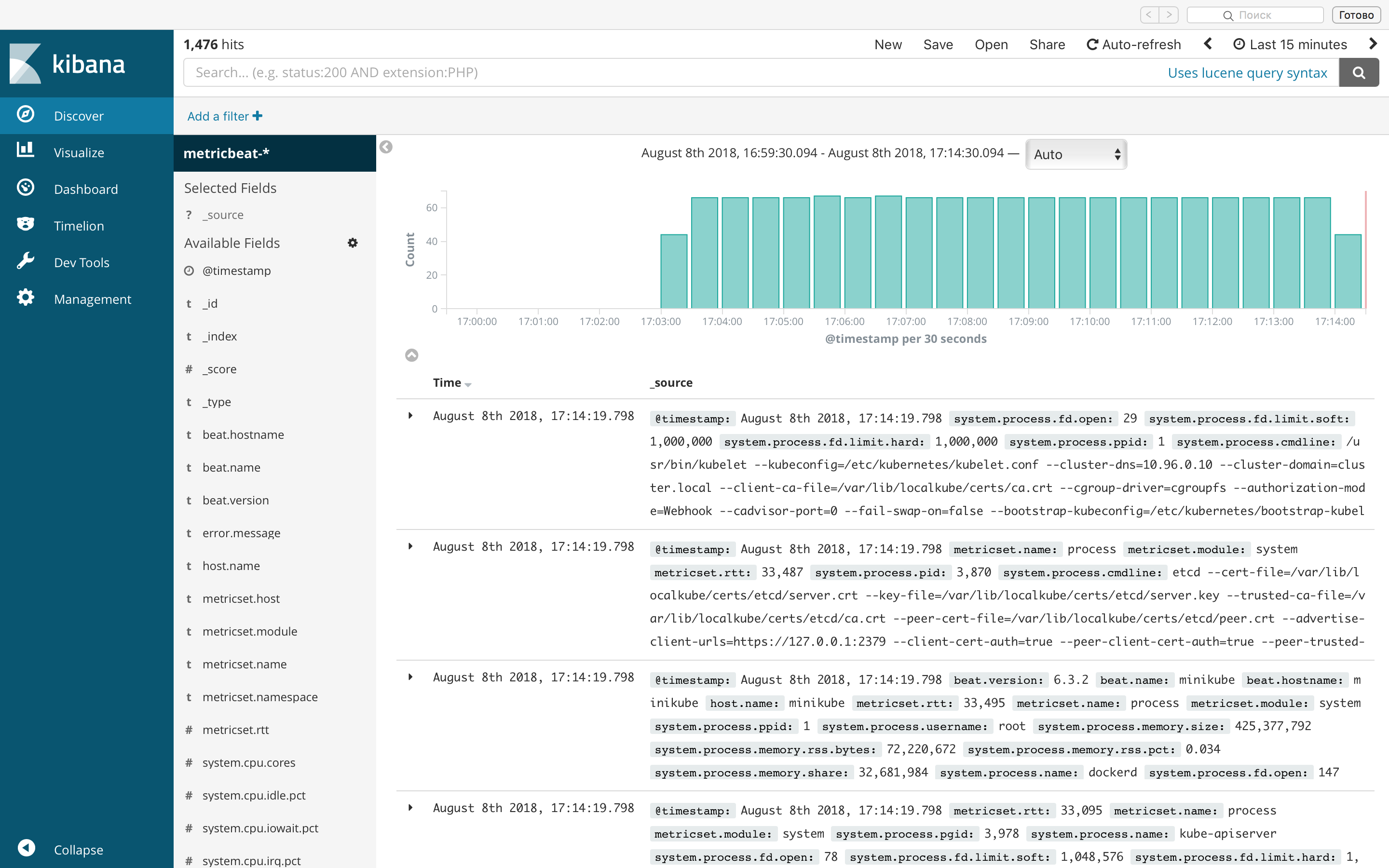 Shipping Kubernetes Cluster Metrics To Elasticsearch With Metricbeat