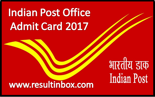 Download Indian Post Office Admit Card 2017 | Postman Exam Hall Ticket ...