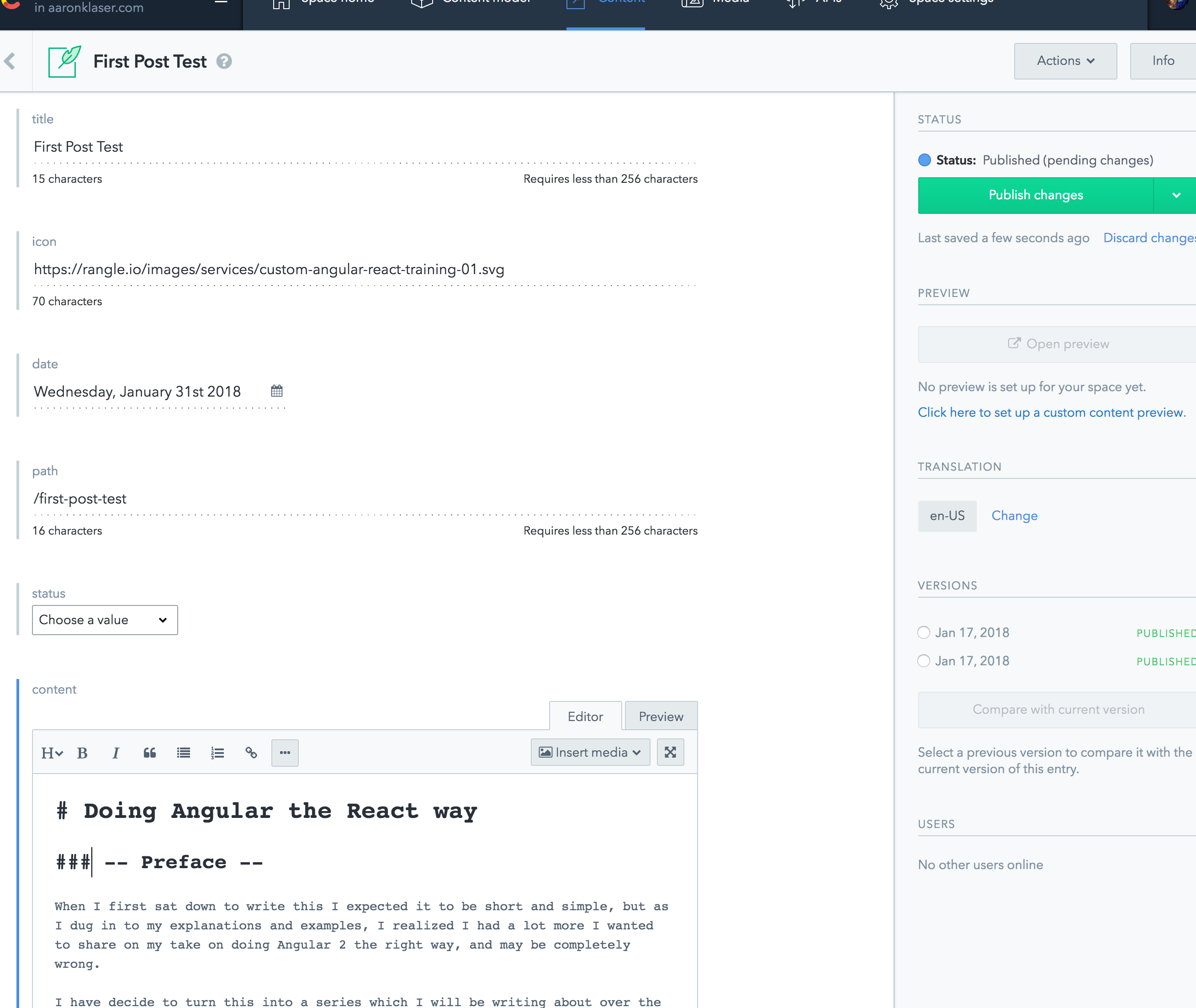 Building a Blog with React and Contentful - HackerNoon.com - Medium