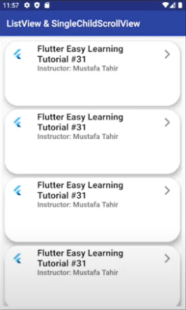 ListView and SingleChildScrollView Widgets in Flutter | by Mustafa Tahir | Medium