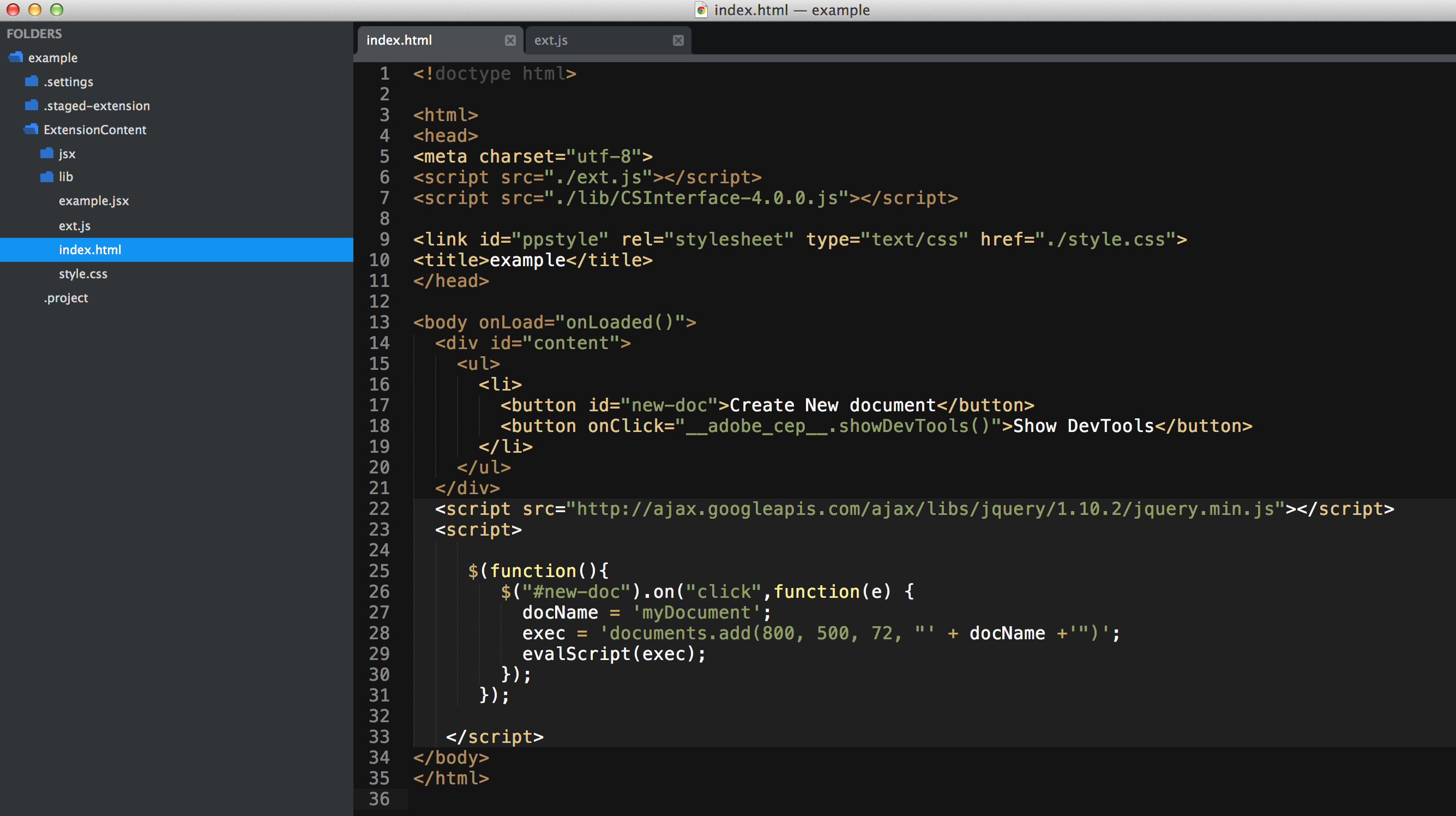 example photoshop script