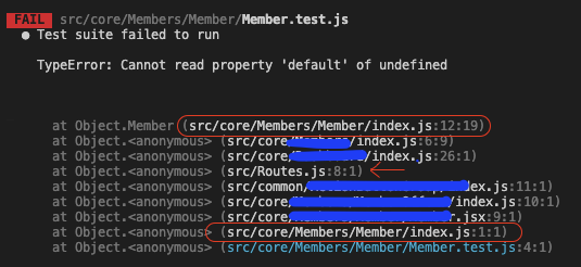 React — circular reference issue. I tried to refactor the route and ...