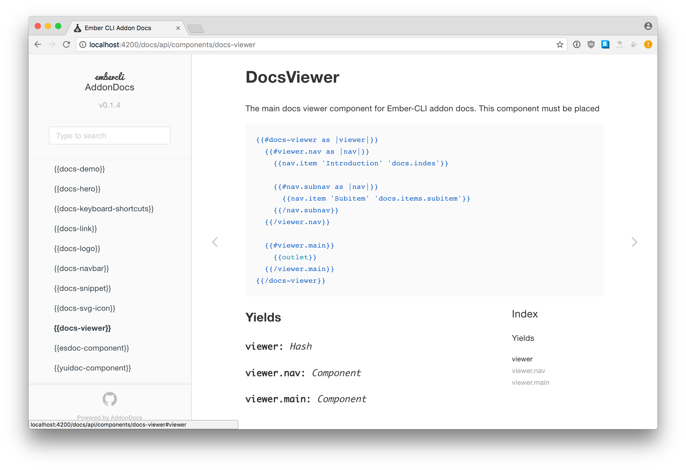 Ember CLI Addon Docs: Shared Documentation for the Ember Ecosystem