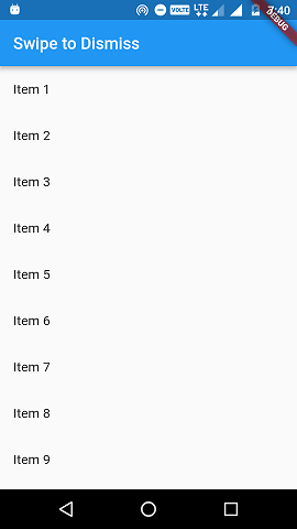 Flutter: Swipe to Dismiss. Swipe an item to delete it using… | by Bala Kowsalya | Kick-Starting ...