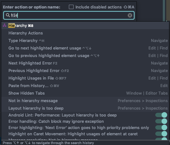 Show class hierarchy on Android Studio | by jianchicheng | Medium