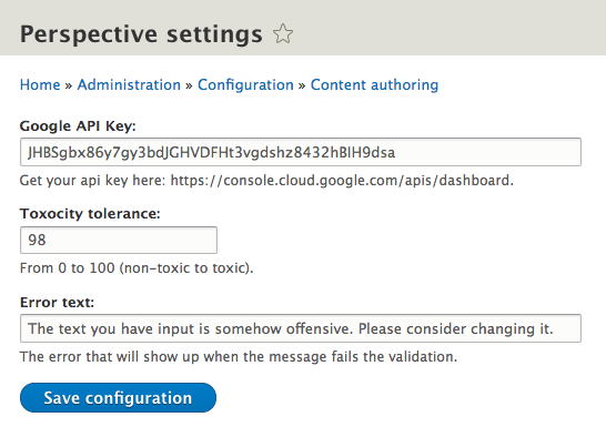 Drupal 8 + Google Perspective API | by Rafael Nogueira | Grey Frogs ...
