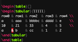 align latex multiple columns